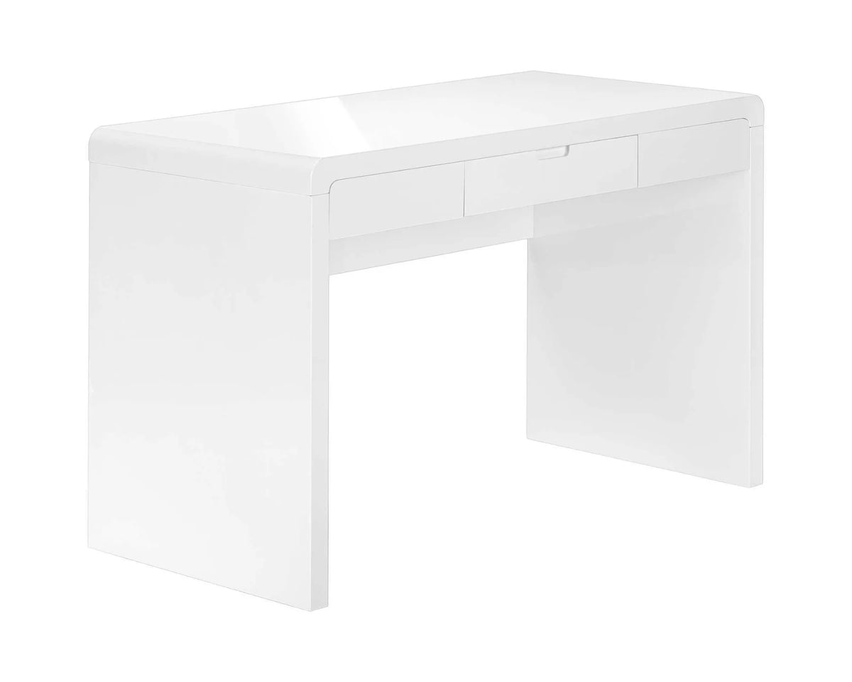 SARAH - Bureau 48" avec tiroir blanc — Nuasis