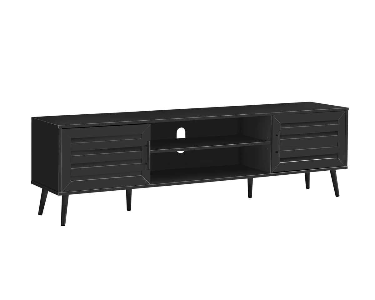 Nuasis - Meuble TV - JAN - Meuble télévision 72" noir